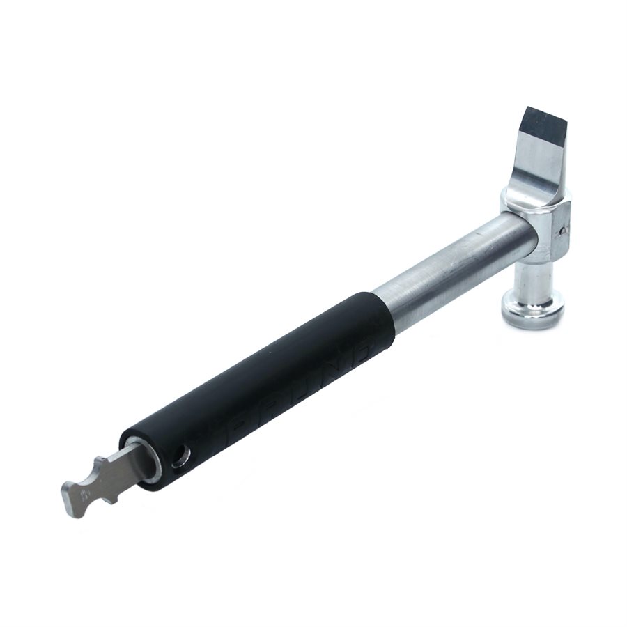 10'' Alum.Tapping Hammer (scraper)+ 6" retractable ruler